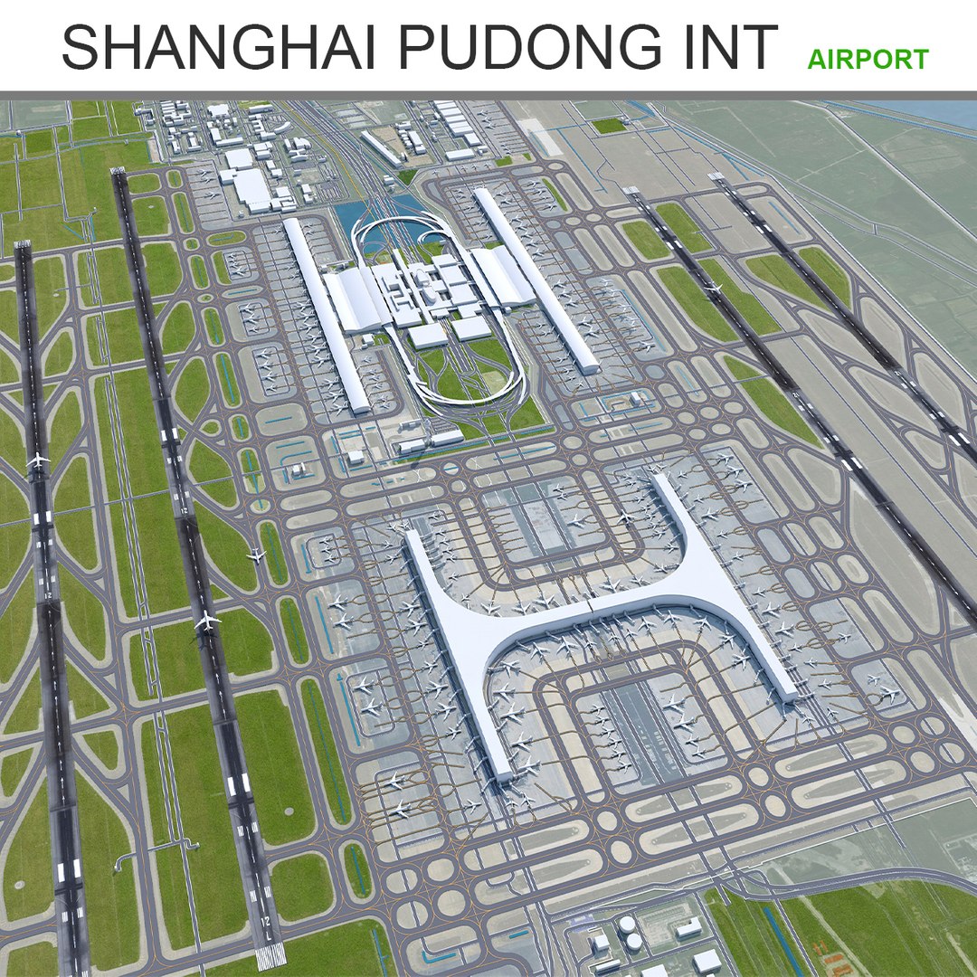3D Shanghai Pudong International Airport - TurboSquid 2016206