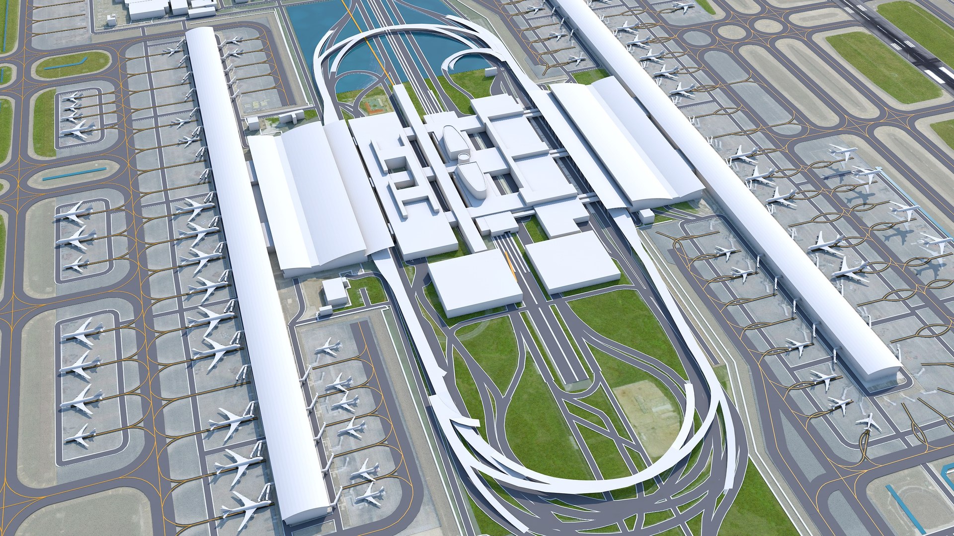 3D Shanghai Pudong International Airport - TurboSquid 2016206