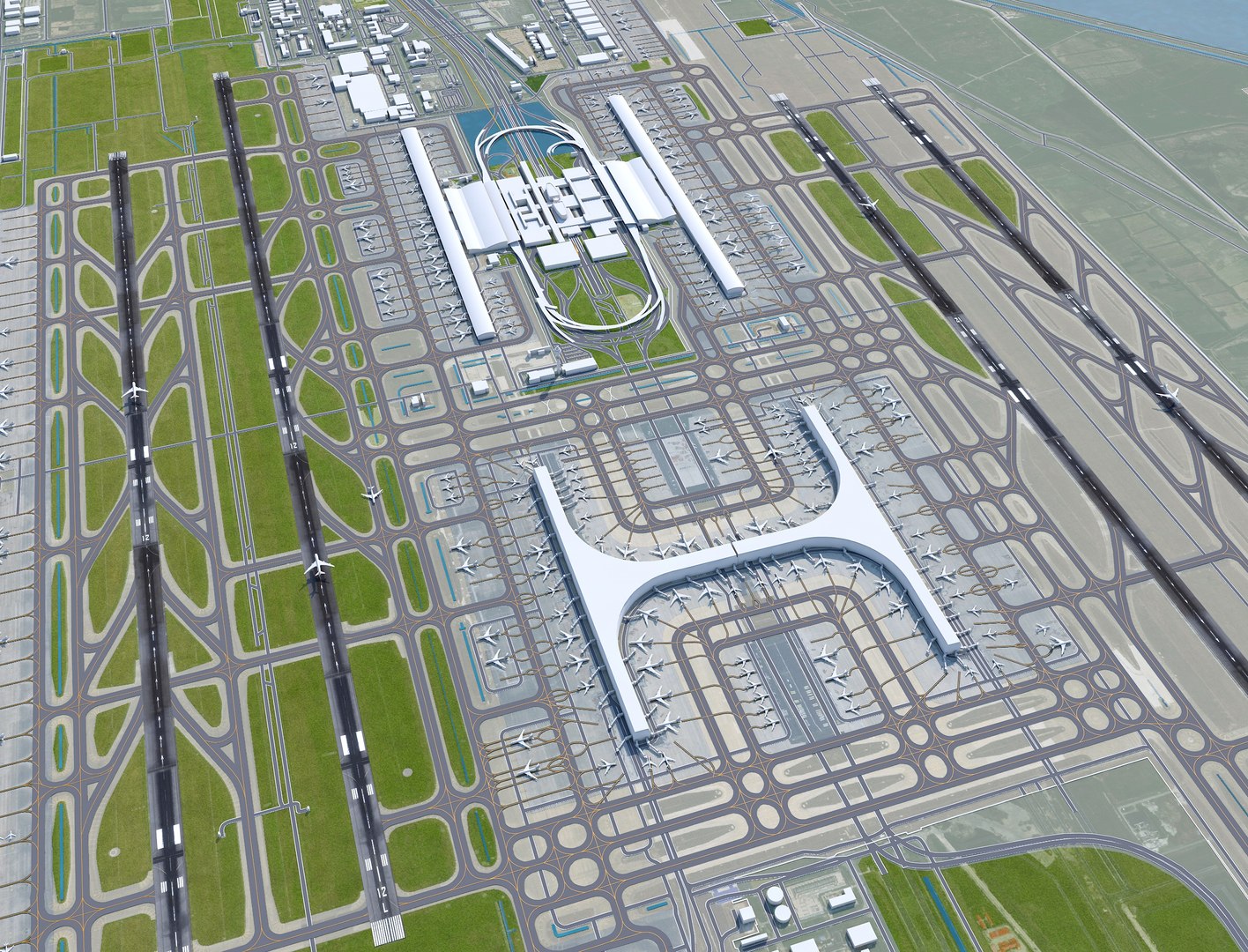 3D Shanghai Pudong International Airport - TurboSquid 2016206