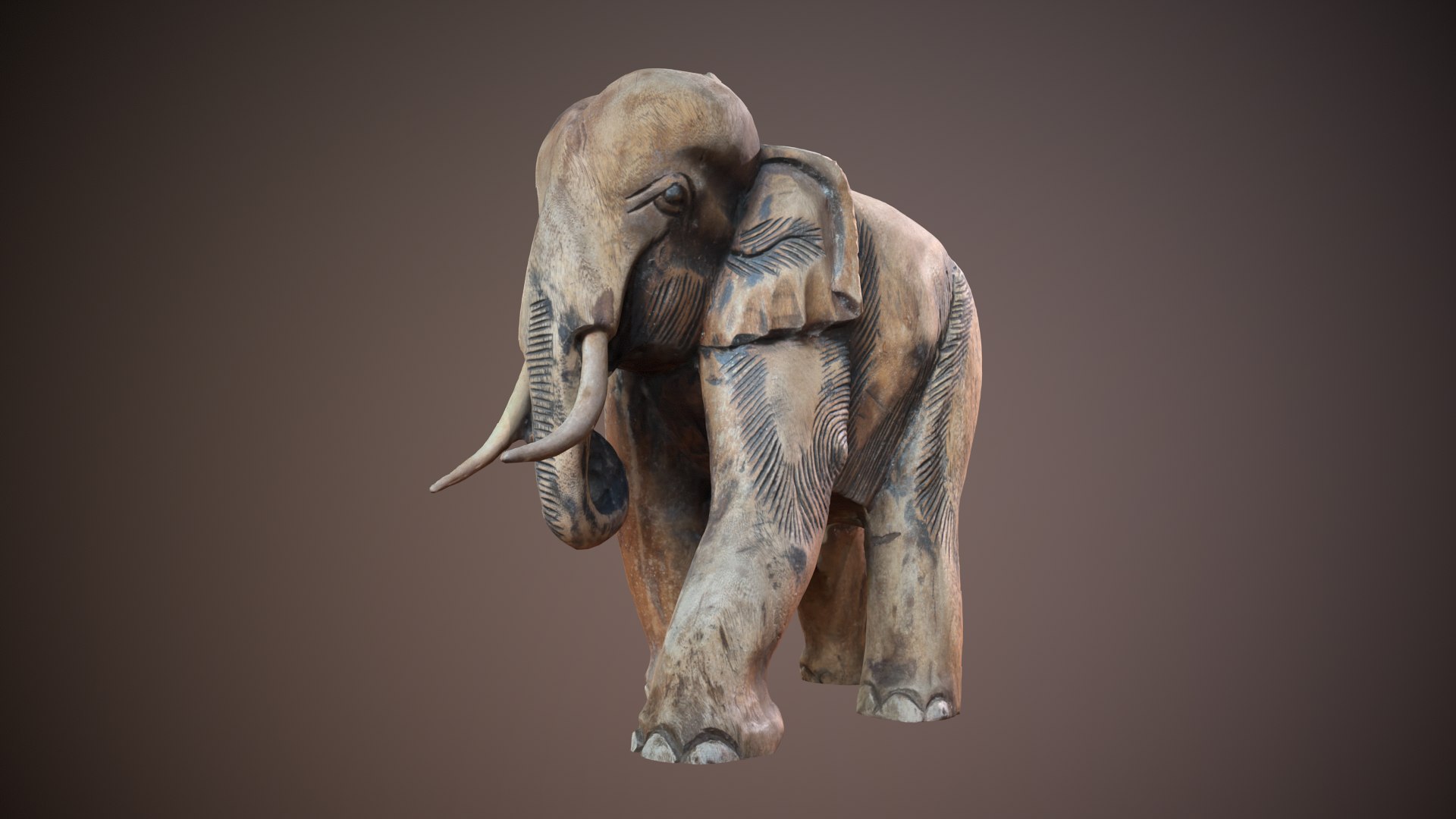 3D Elephant Sculpture - TurboSquid 2071559
