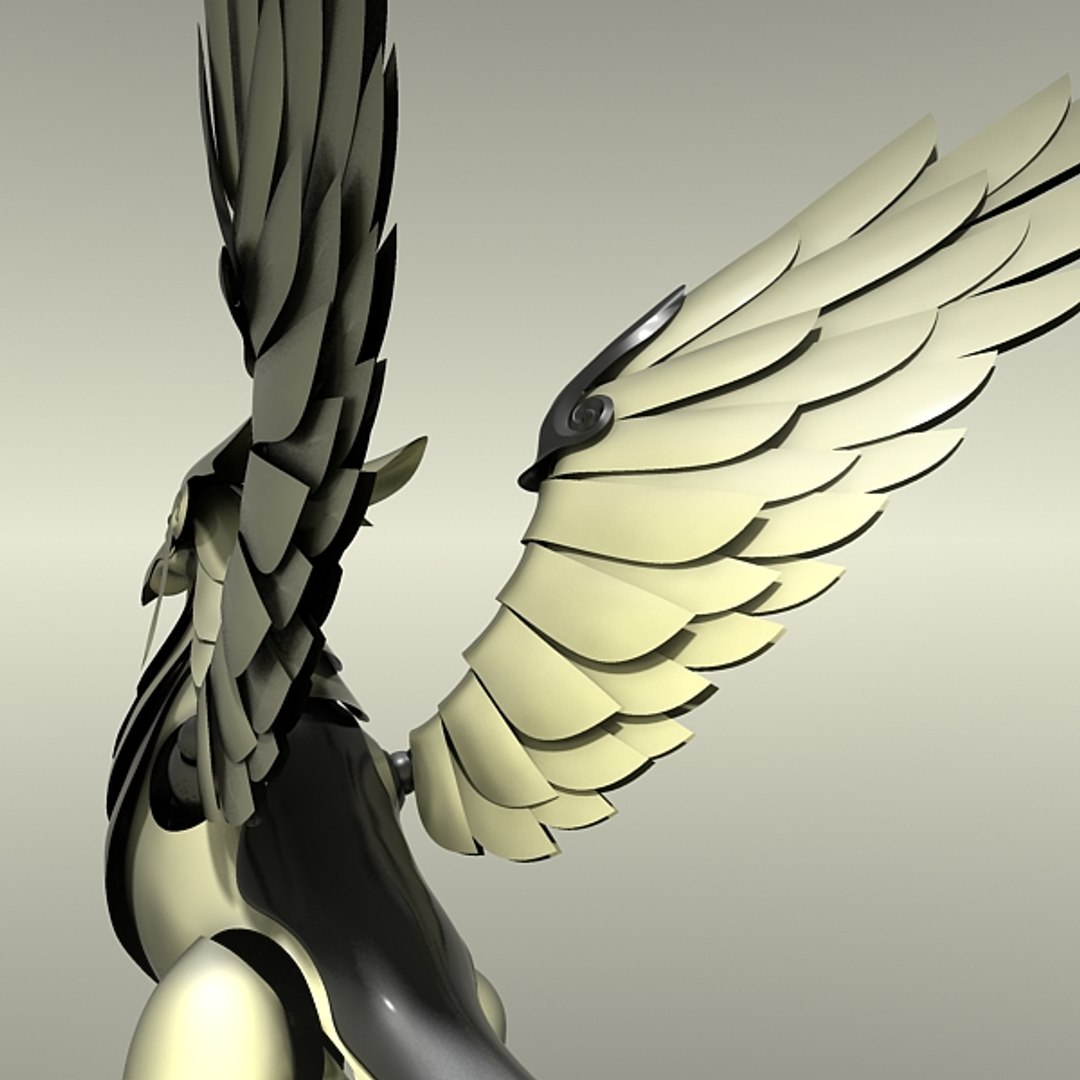 3d Mechanical Phoenix Model