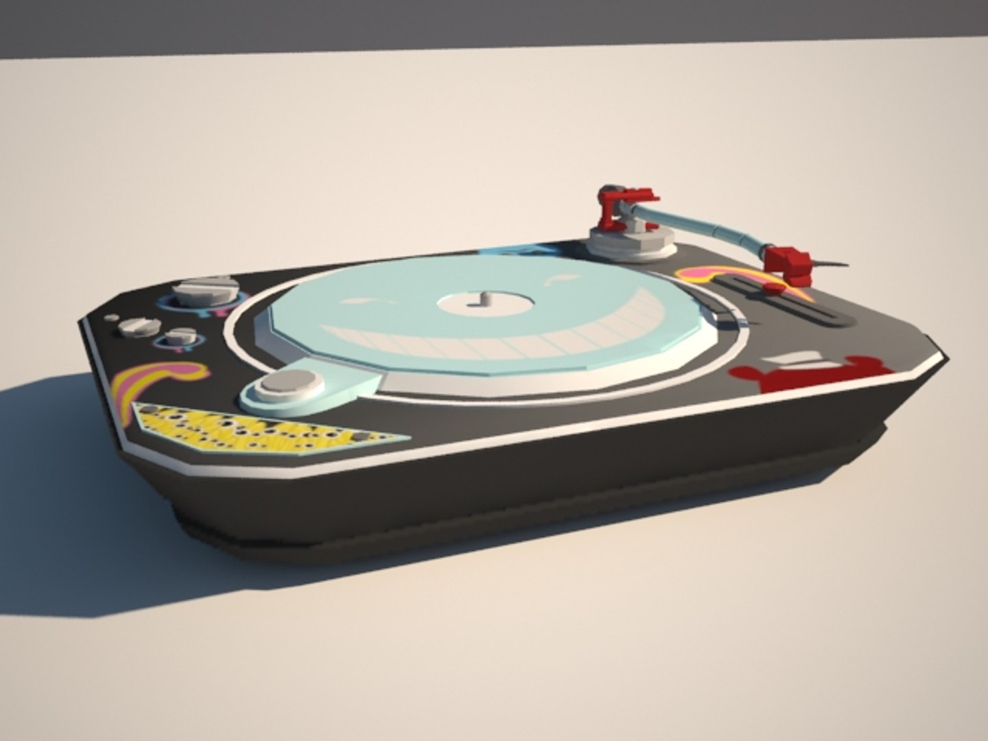 Dj Turntable 3d Model