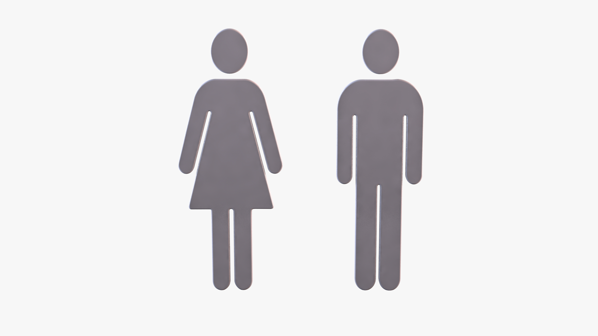 Bathroom Sign 3D Model - TurboSquid 1825610