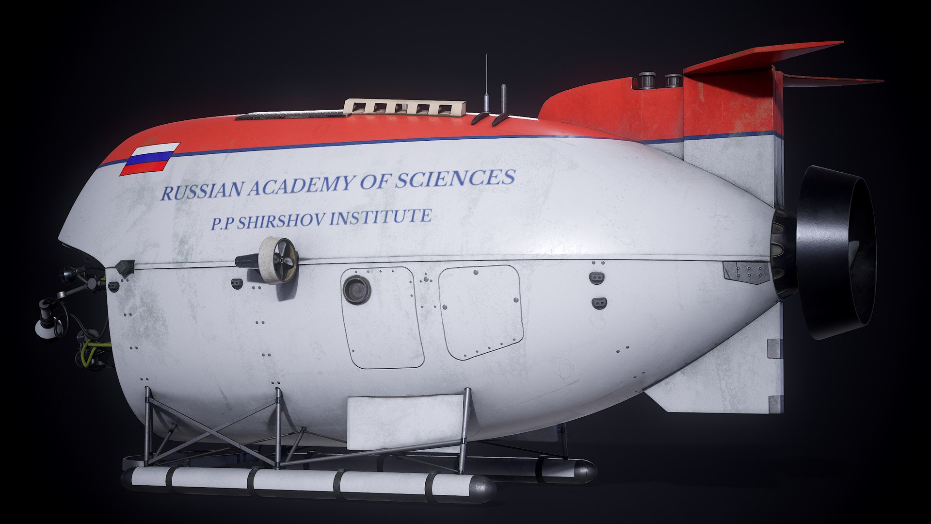 3D Submersible MIR-2 Deep Ocean Research Laboratory PBR - TurboSquid ...