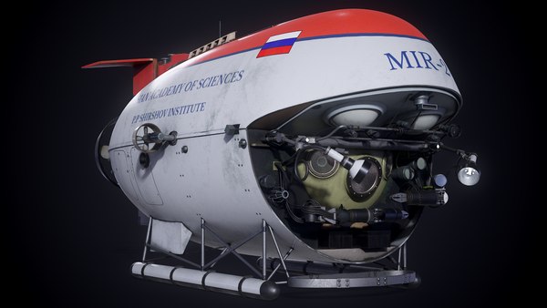 3D Submersible MIR-2 Deep Ocean Research Laboratory PBR - TurboSquid ...