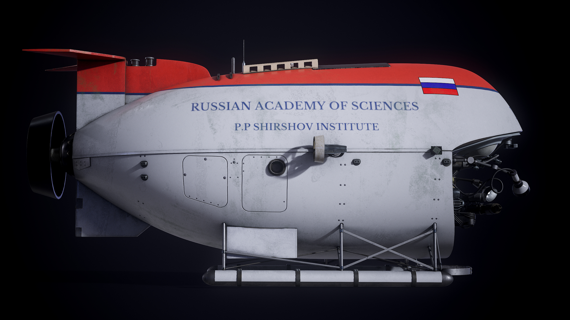 3D Submersible MIR-2 Deep Ocean Research Laboratory PBR - TurboSquid ...