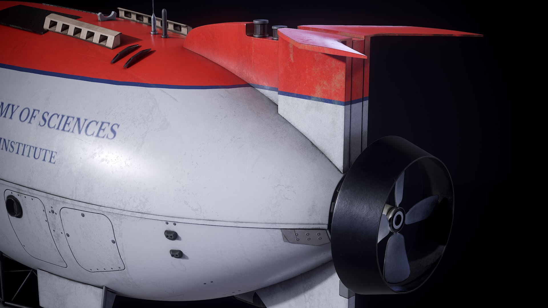 3D Submersible MIR-2 Deep Ocean Research Laboratory PBR - TurboSquid ...