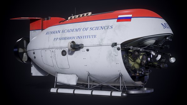 3D Submersible MIR-2 Deep Ocean Research Laboratory PBR - TurboSquid ...
