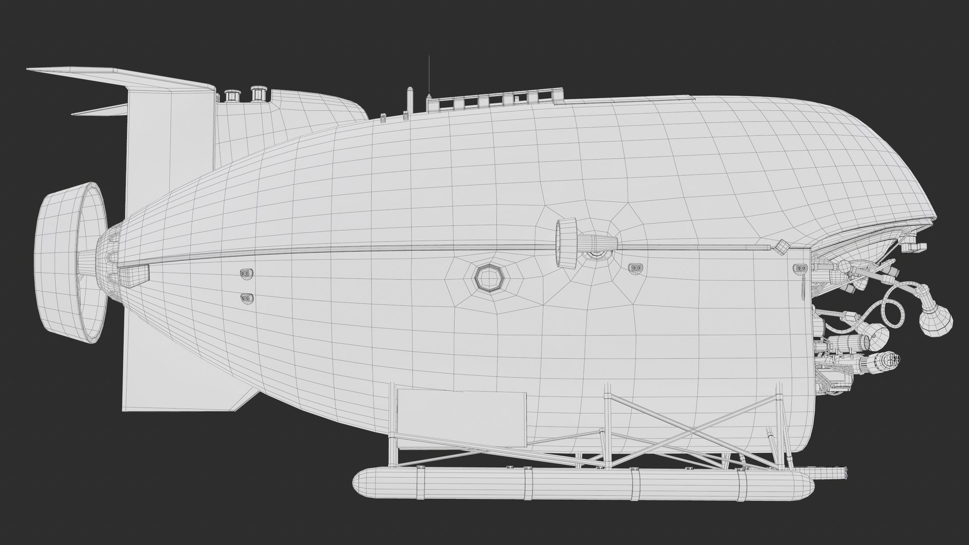 3D Submersible MIR-2 Deep Ocean Research Laboratory PBR - TurboSquid ...