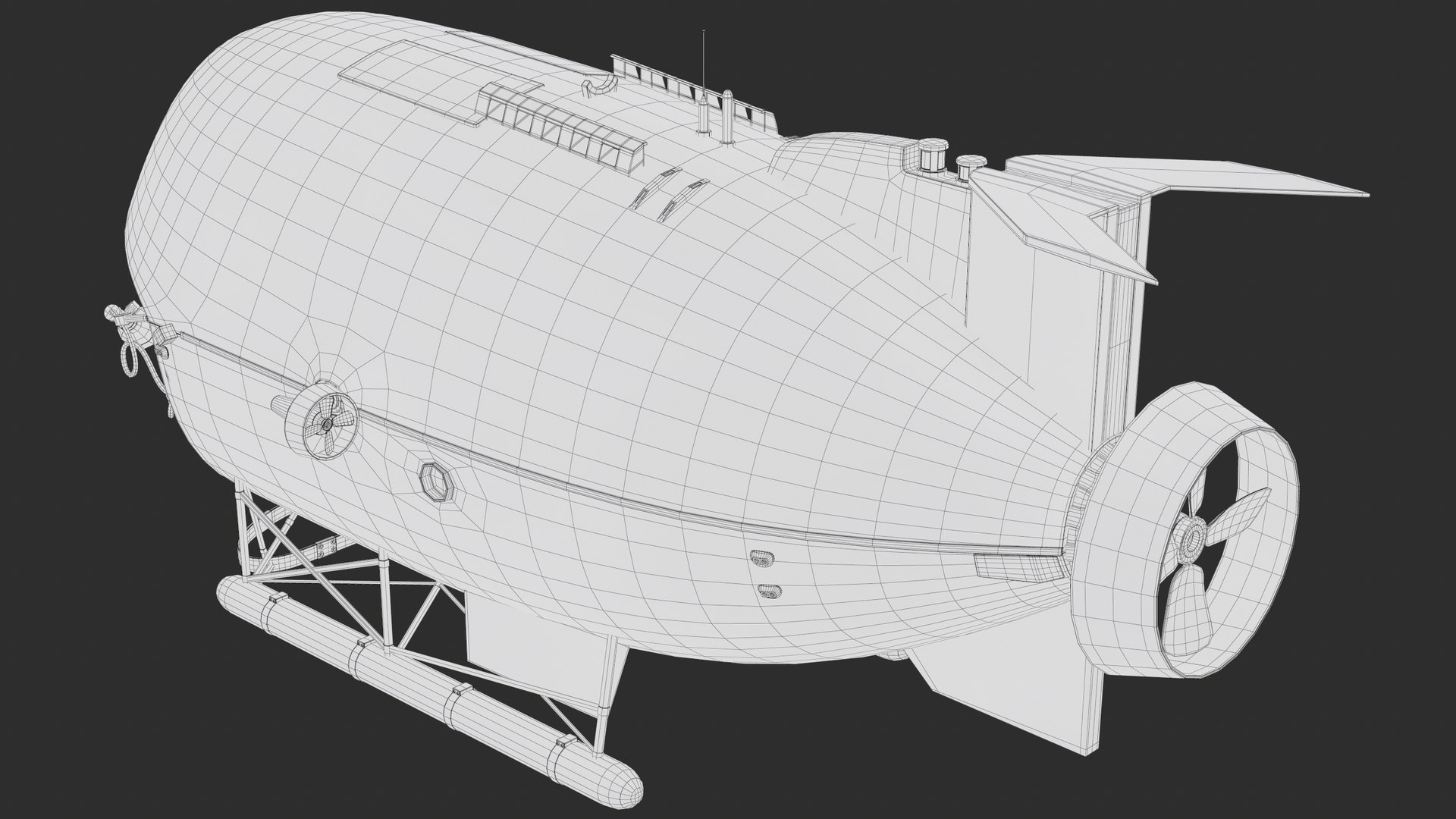 3D Submersible MIR-2 Deep Ocean Research Laboratory PBR - TurboSquid ...
