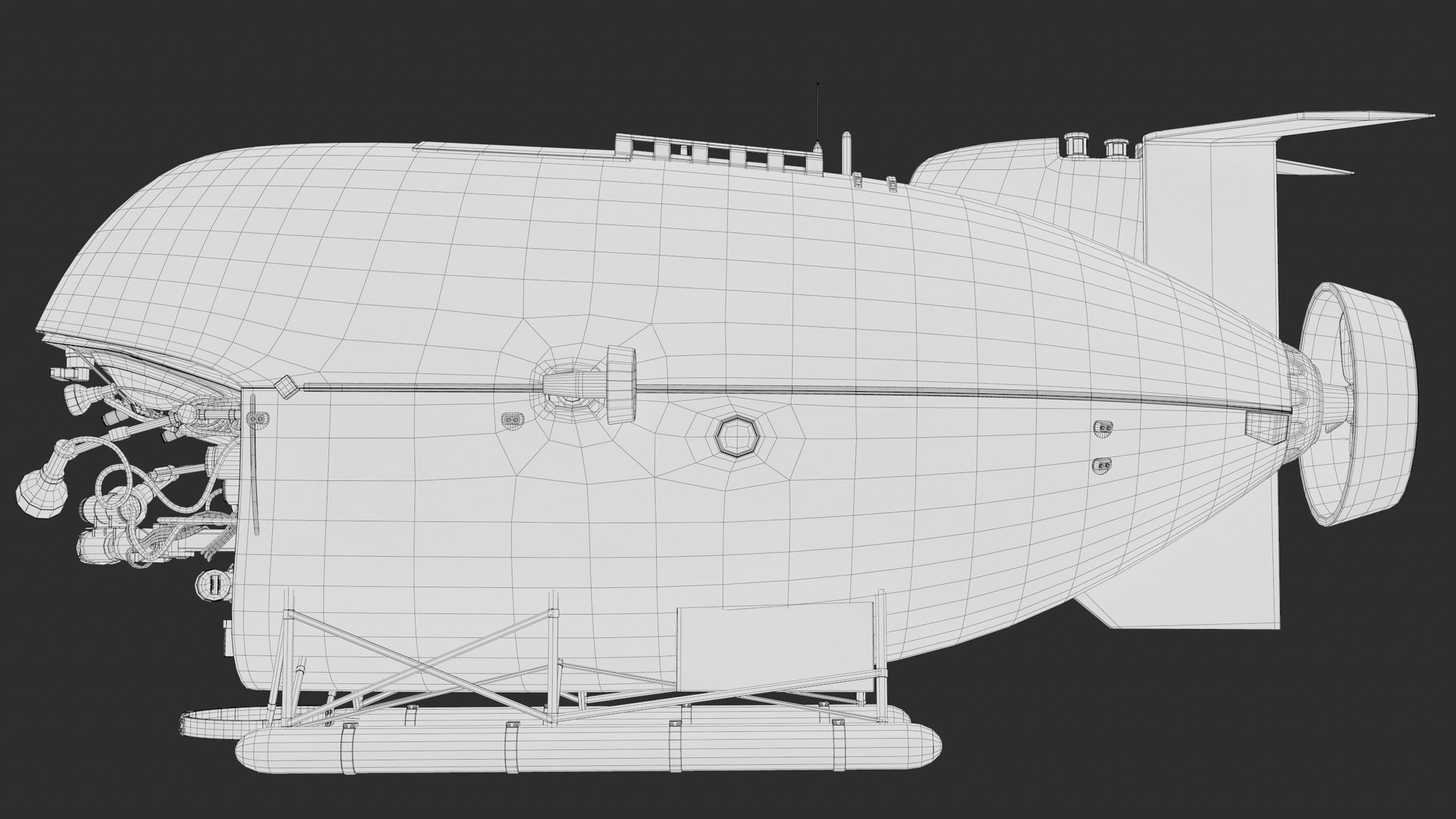 3D Submersible MIR-2 Deep Ocean Research Laboratory PBR - TurboSquid ...