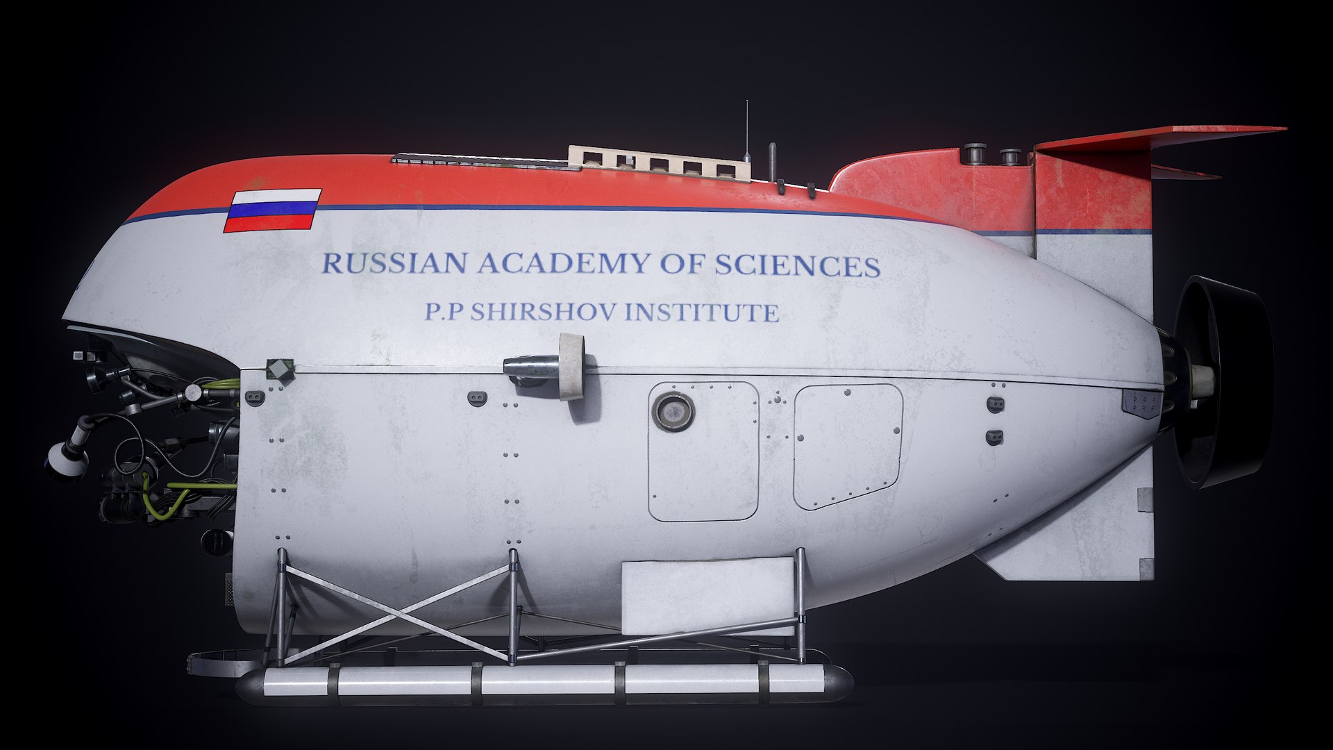 3D Submersible MIR-2 Deep Ocean Research Laboratory PBR - TurboSquid ...