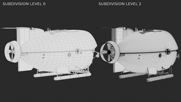 3D Submersible MIR-2 Deep Ocean Research Laboratory PBR - TurboSquid ...