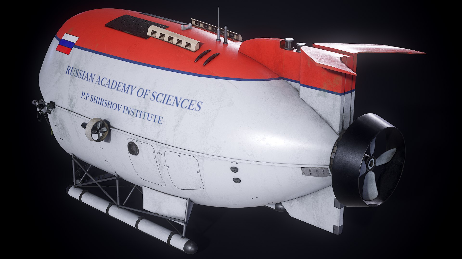 3D Submersible MIR-2 Deep Ocean Research Laboratory PBR - TurboSquid ...