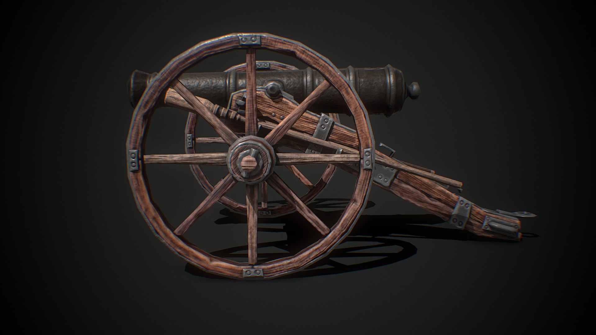 3D 9 POUNDER GUN 2 - ALL COLOR - TurboSquid 2018338