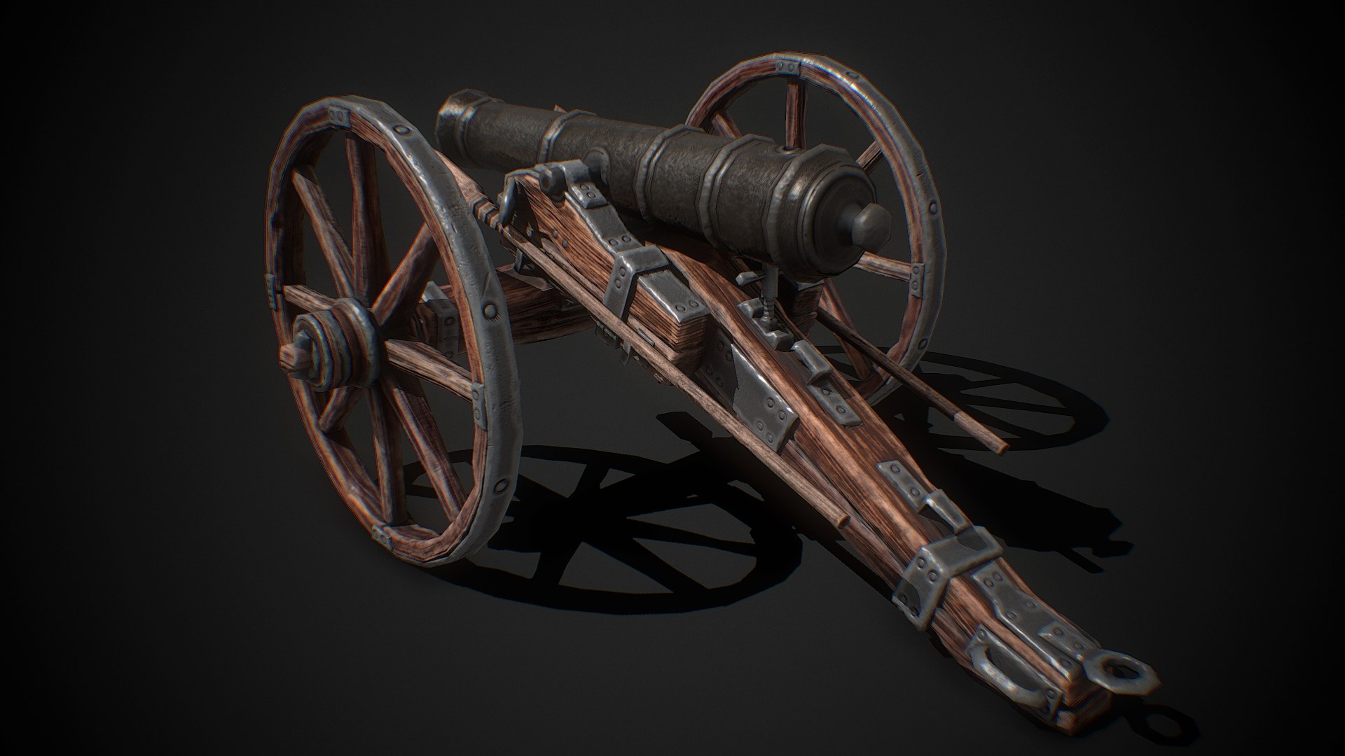 3D 9 POUNDER GUN 2 - ALL COLOR - TurboSquid 2018338