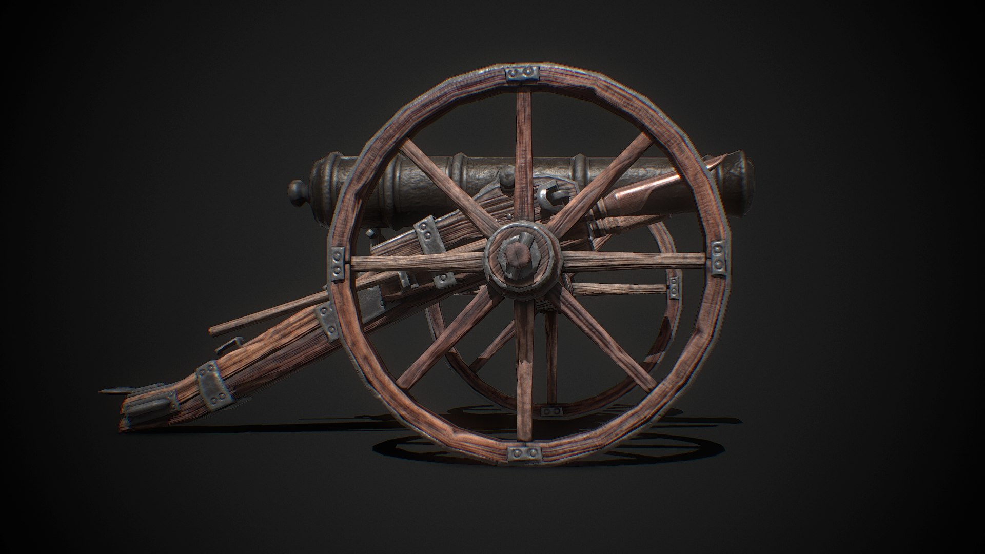 3D 9 POUNDER GUN 2 - ALL COLOR - TurboSquid 2018338
