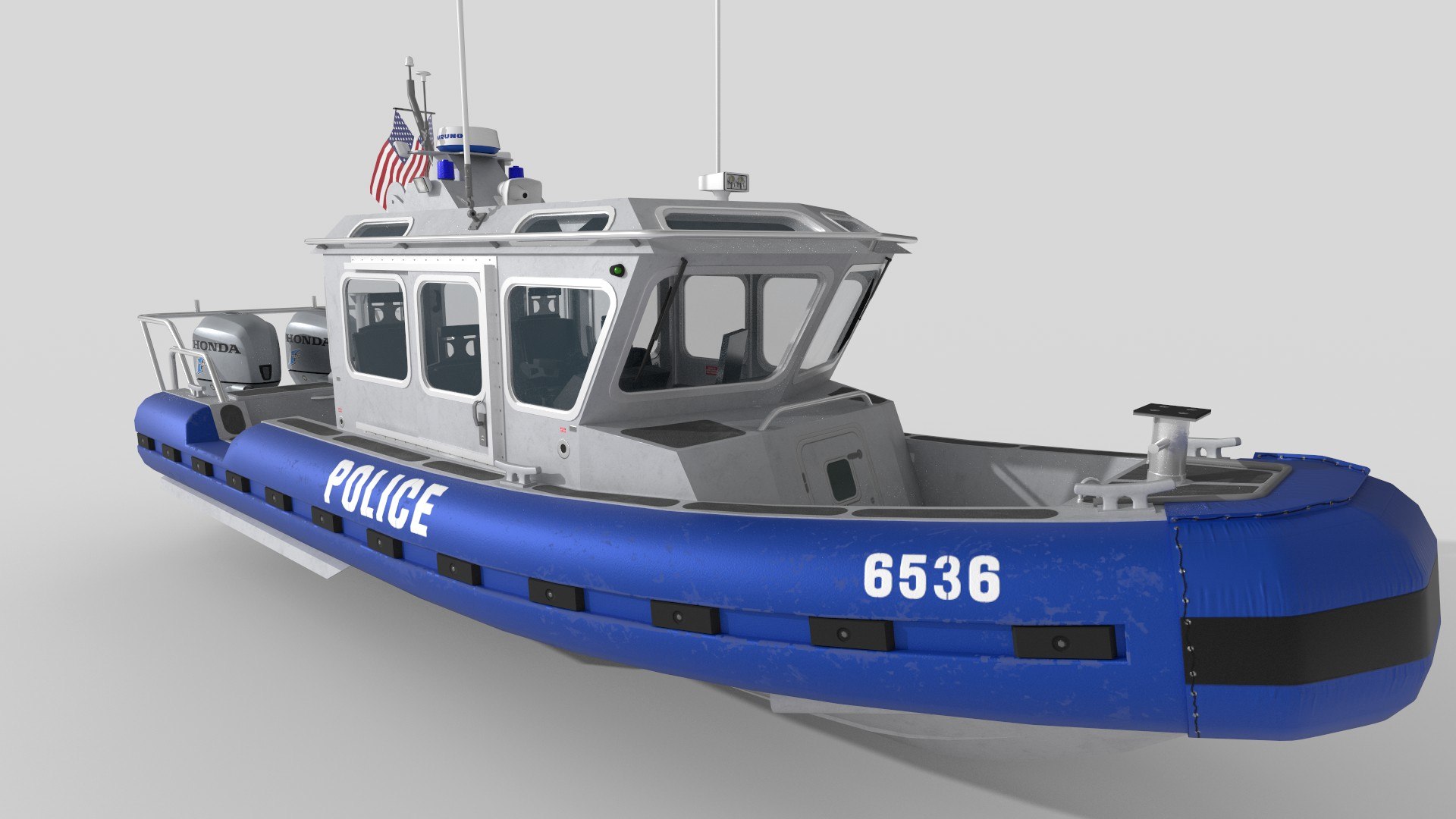 USCG RB-HS DEFENDER CLASS SAFE BOAT 25 3D - TurboSquid 2128892