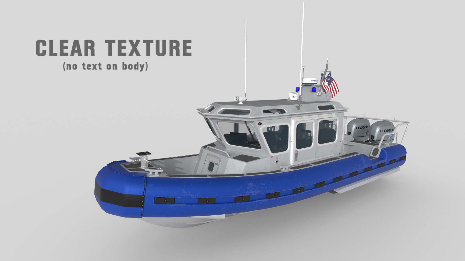 USCG RB-HS DEFENDER CLASS SAFE BOAT 25 3D - TurboSquid 2128892