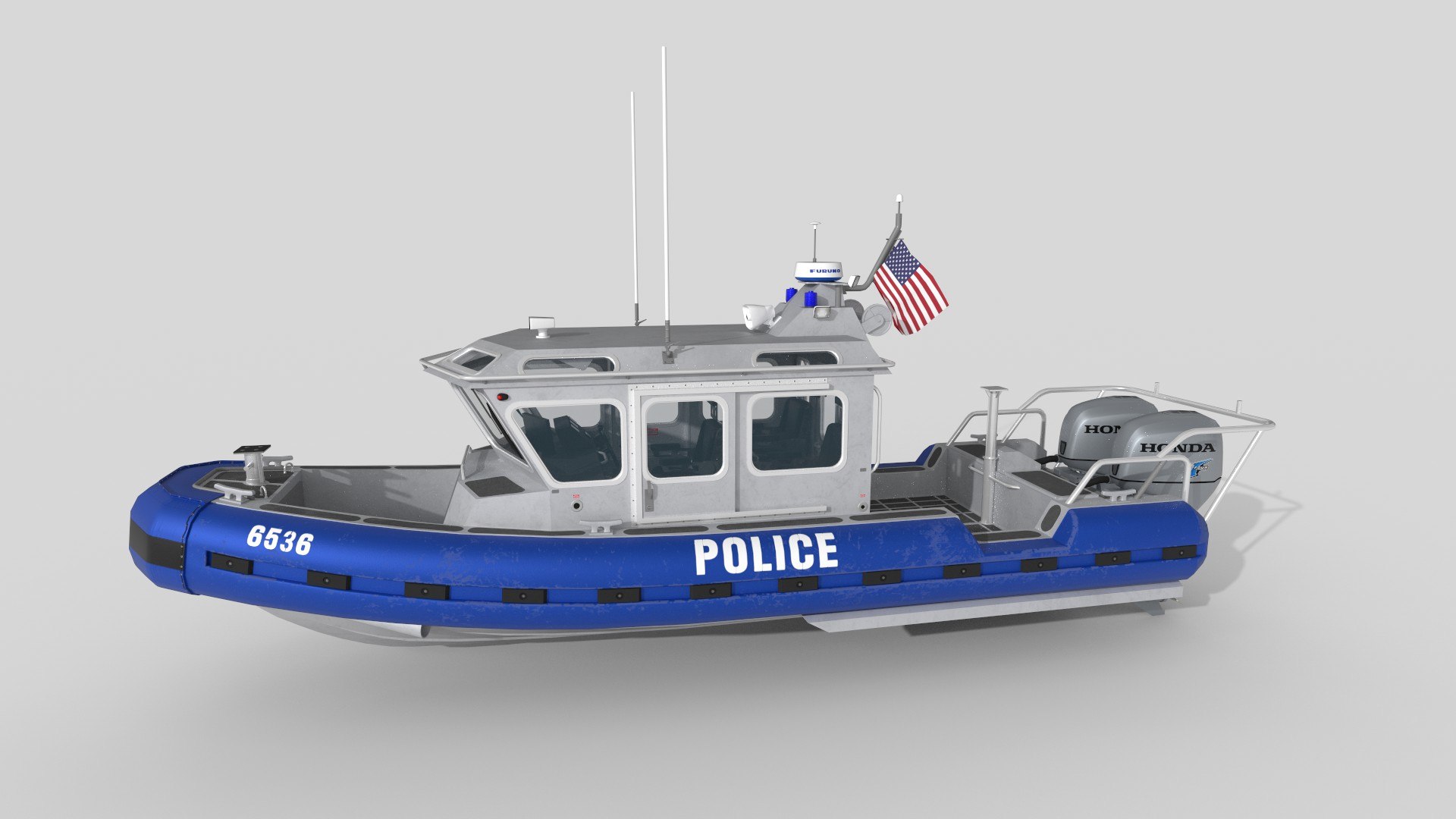 USCG RB-HS DEFENDER CLASS SAFE BOAT 25 3D - TurboSquid 2128892