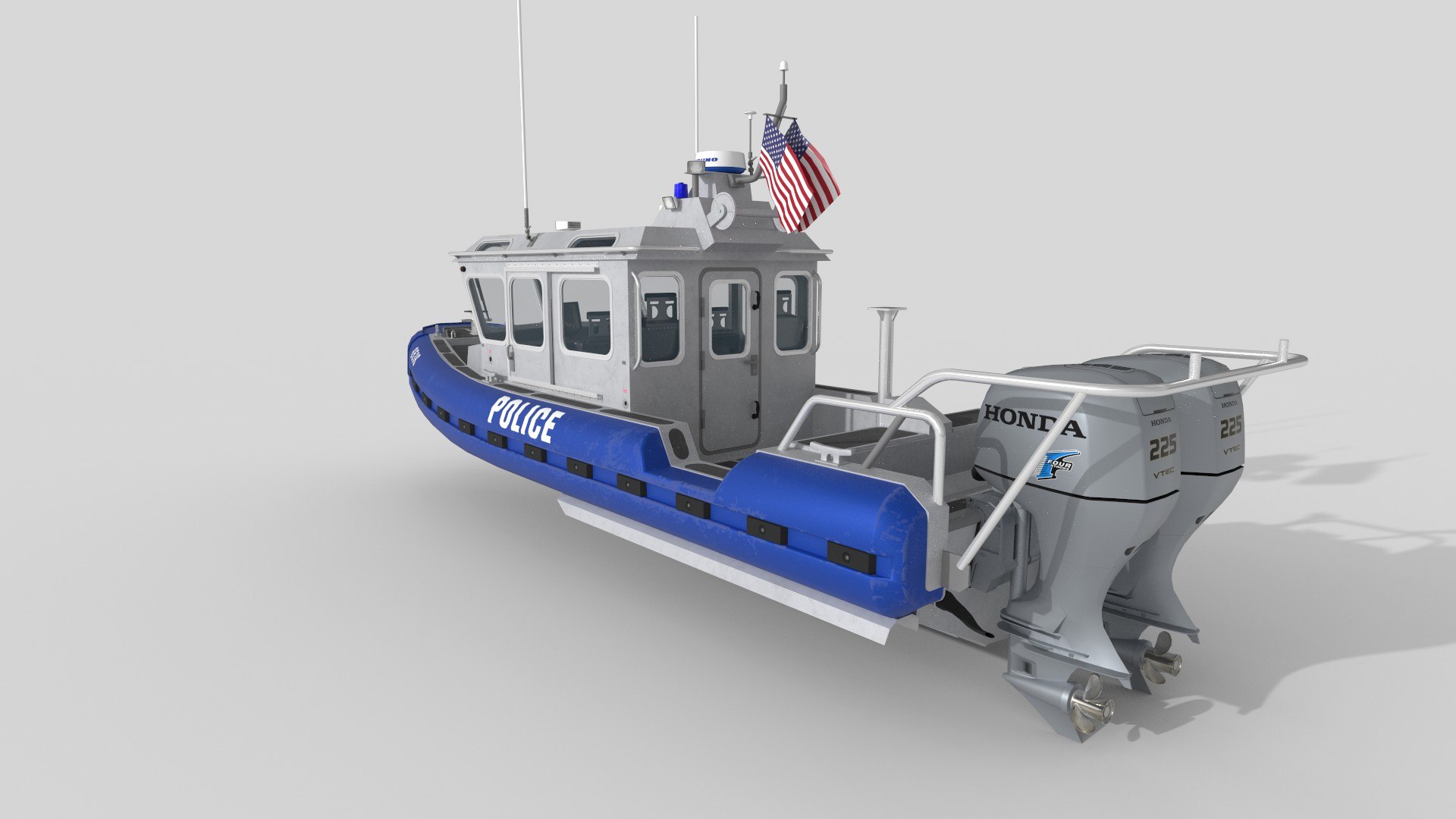 USCG RB-HS DEFENDER CLASS SAFE BOAT 25 3D - TurboSquid 2128892