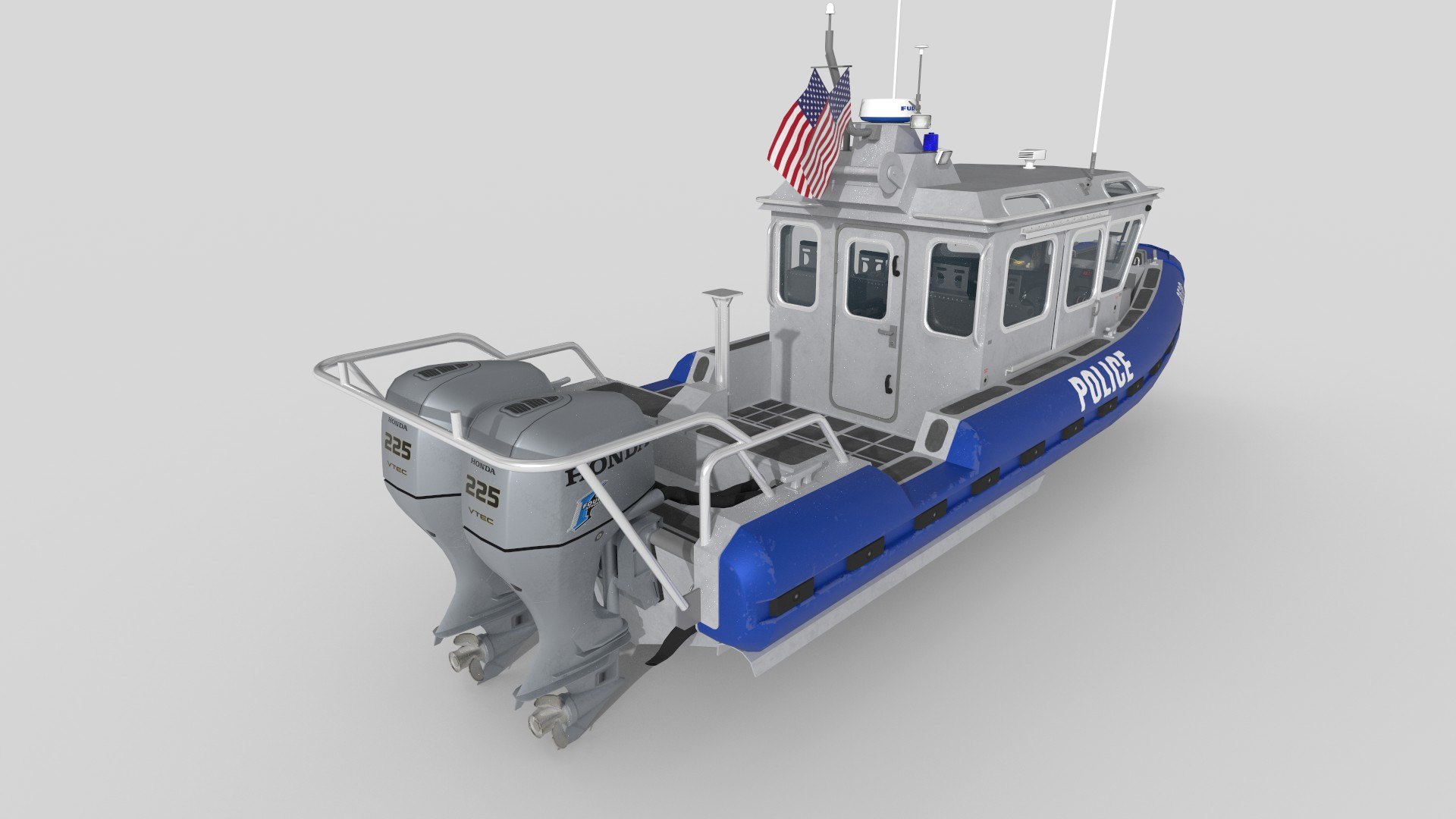 USCG RB-HS DEFENDER CLASS SAFE BOAT 25 3D - TurboSquid 2128892