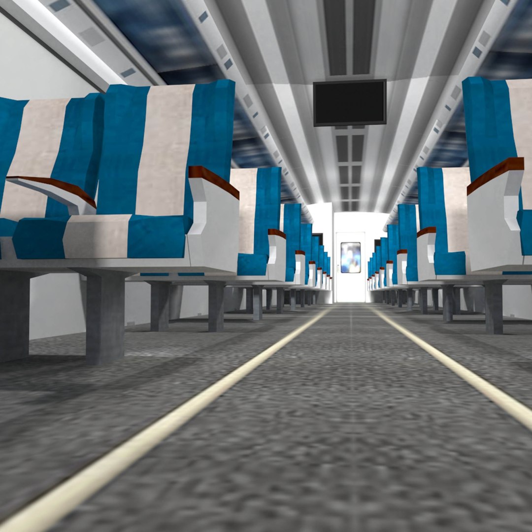 Low Poly Executive Train Wagon Interior 3D Model - TurboSquid 2214371