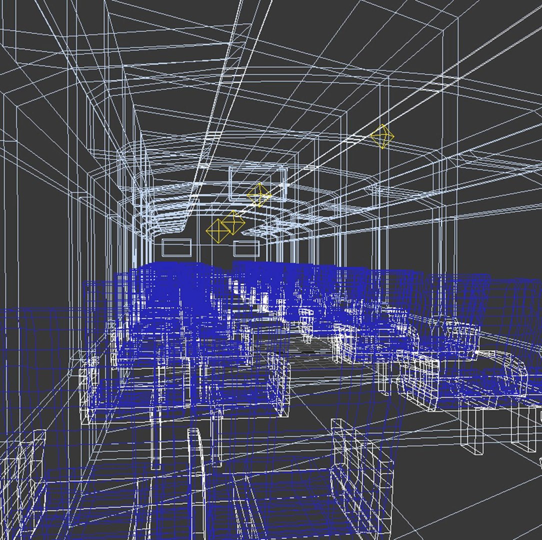 Low Poly Executive Train Wagon Interior 3D Model - TurboSquid 2214371