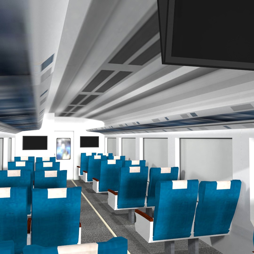 Low Poly Executive Train Wagon Interior 3D Model - TurboSquid 2214371