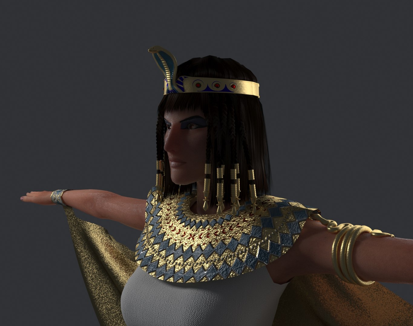 3D Cleopatra Woman Historical - TurboSquid 1527593