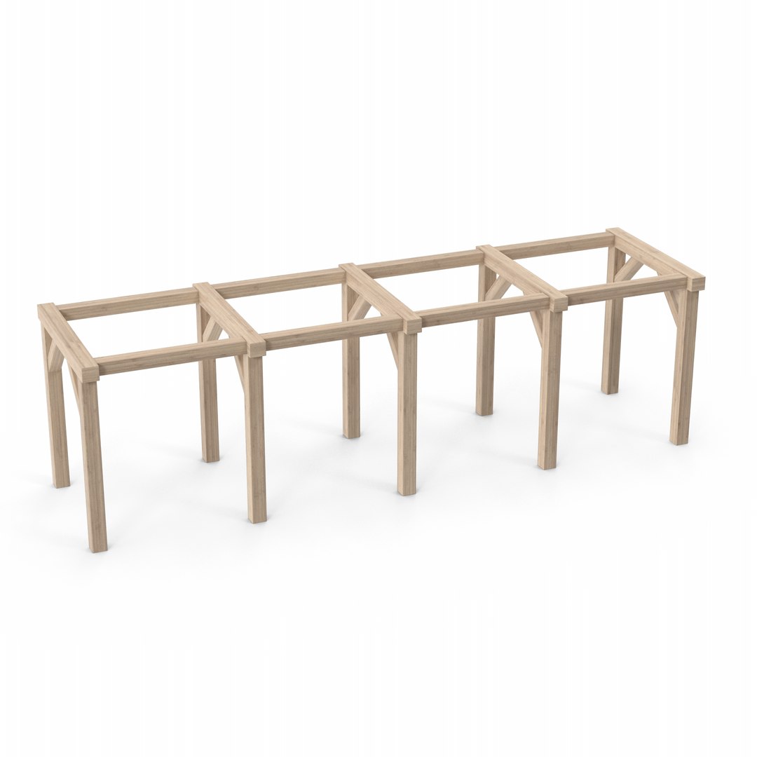 Wooden Mine Supports 3D - TurboSquid 2299310