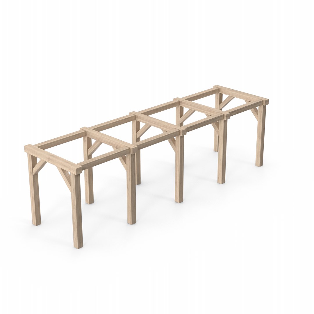 Wooden Mine Supports 3D - TurboSquid 2299310