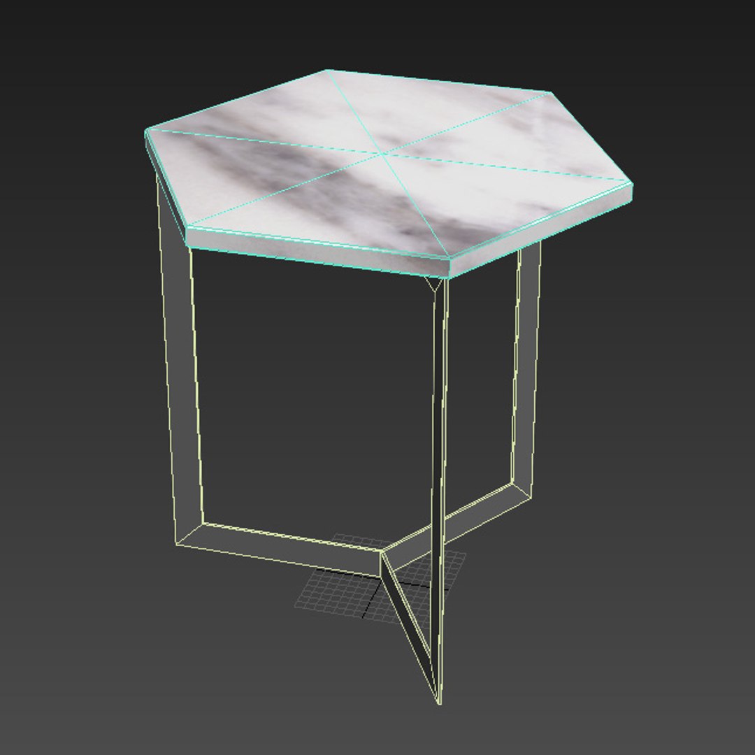 Hex Table 3D | 1145203 | TurboSquid