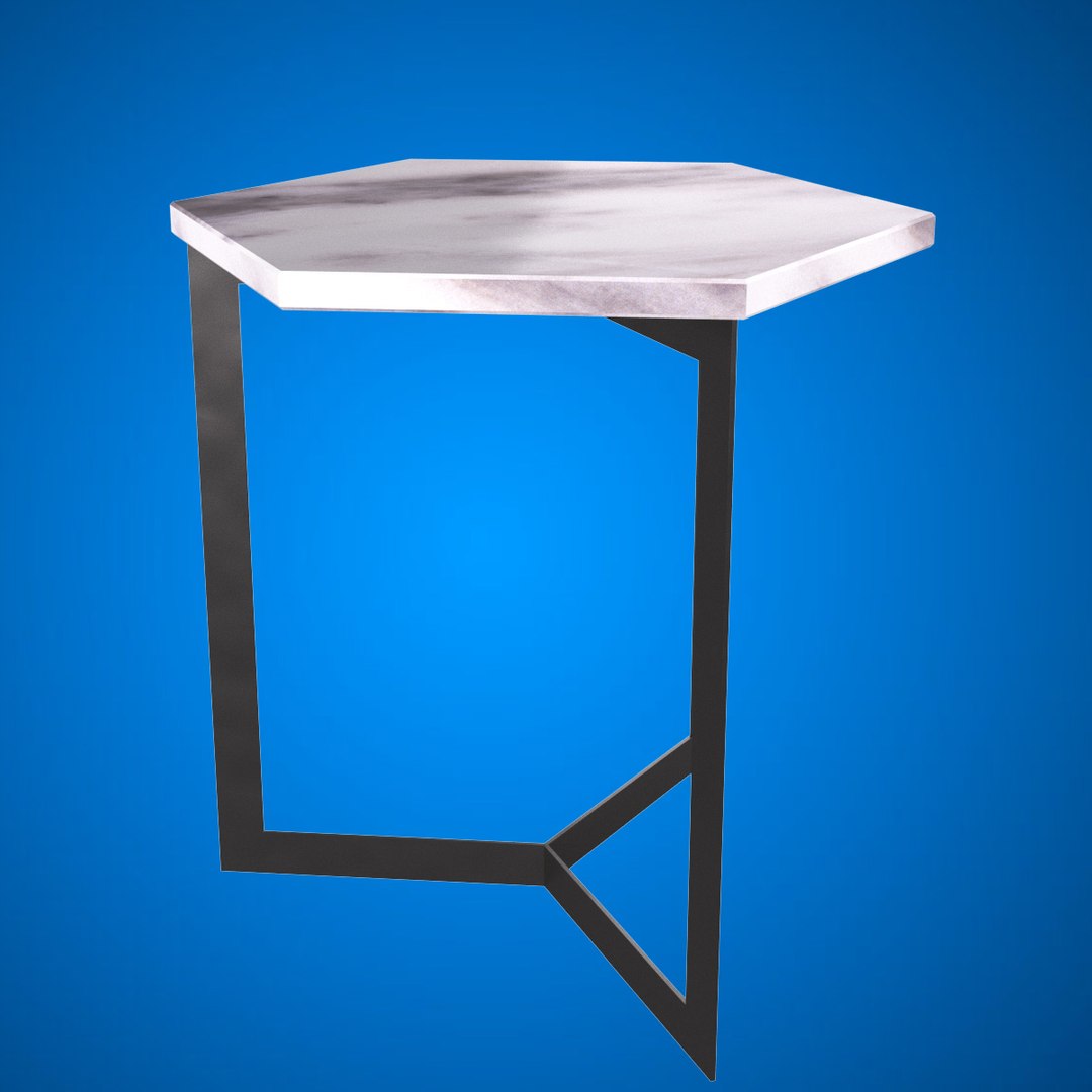 Hex Table 3D | 1145203 | TurboSquid