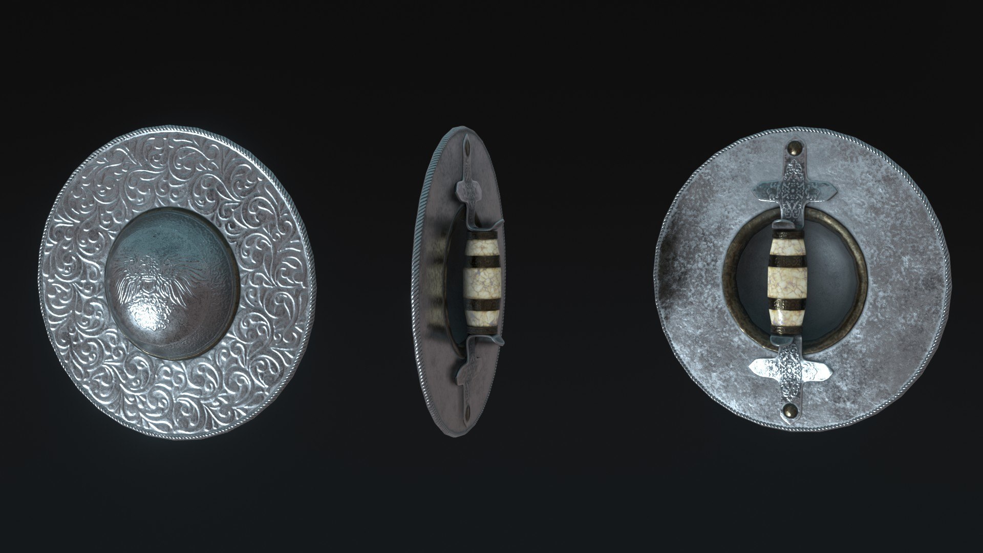 Silver Fantasy Weapon Set 3D - TurboSquid 1940776