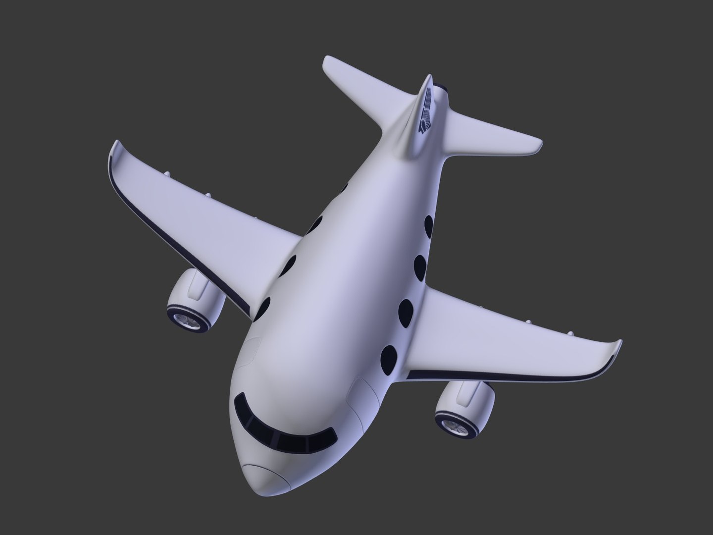 3D Plane Cartoon Model - TurboSquid 1421843