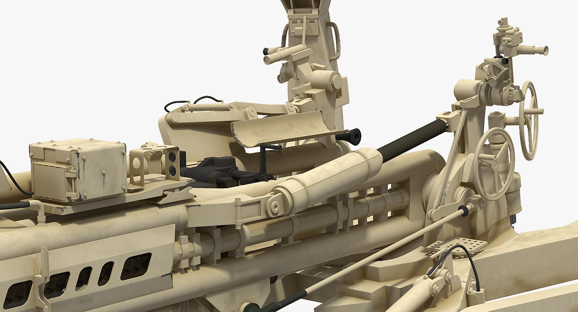 155mm M777 Howitzer Desert 3D Model - TurboSquid 1313103