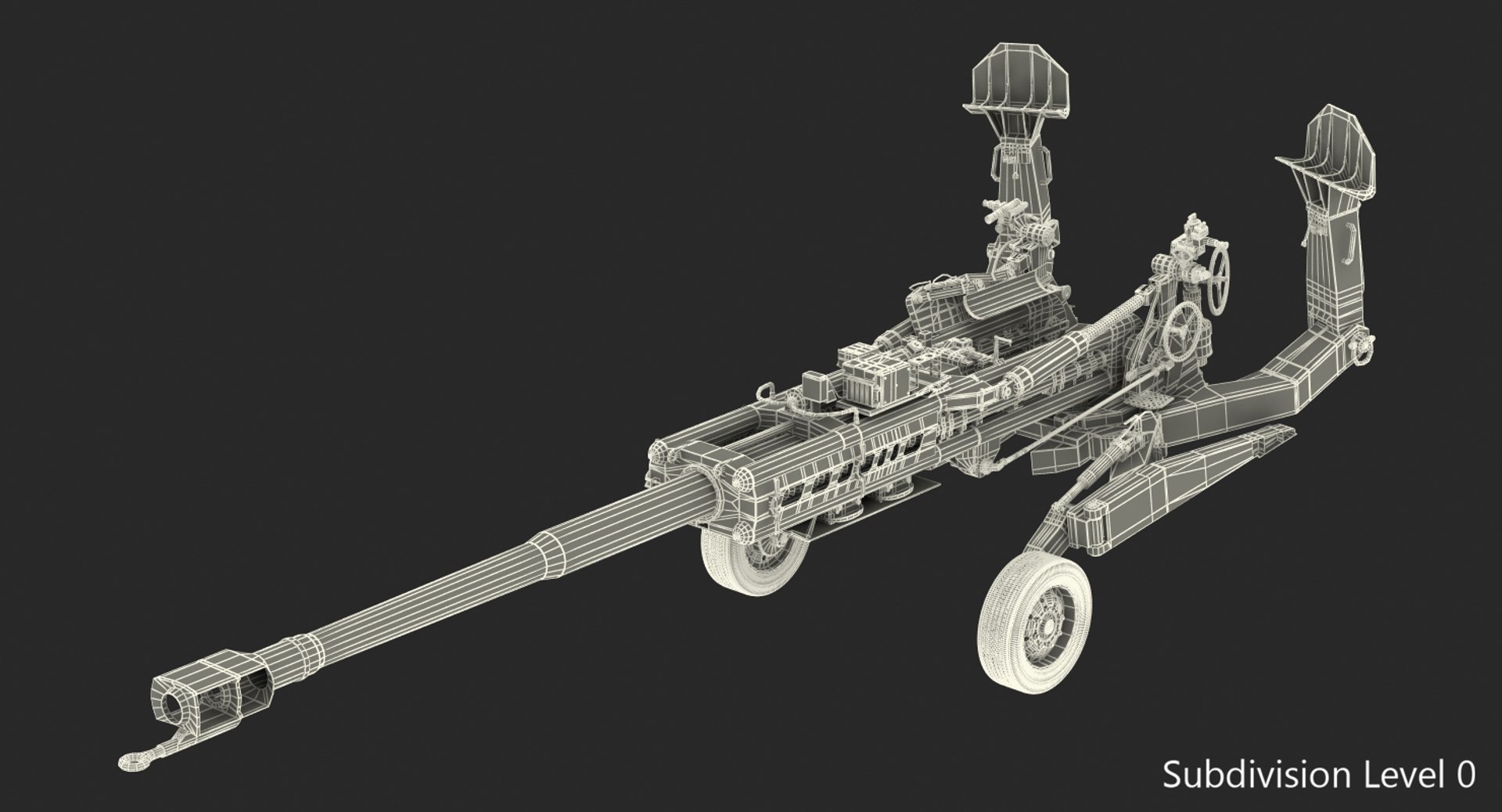 155mm M777 Howitzer Desert 3D Model - TurboSquid 1313103