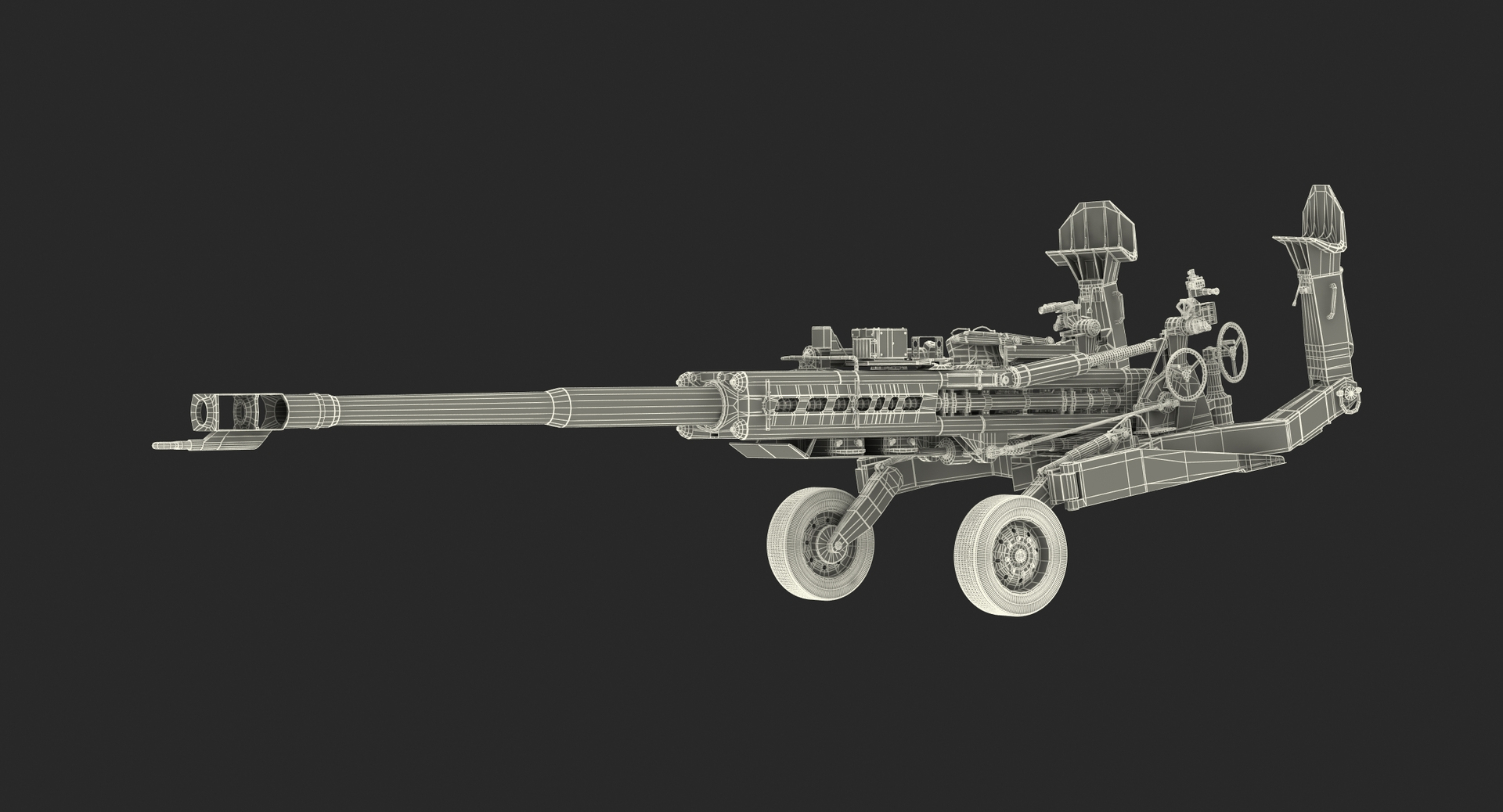155mm M777 Howitzer Desert 3D Model - TurboSquid 1313103