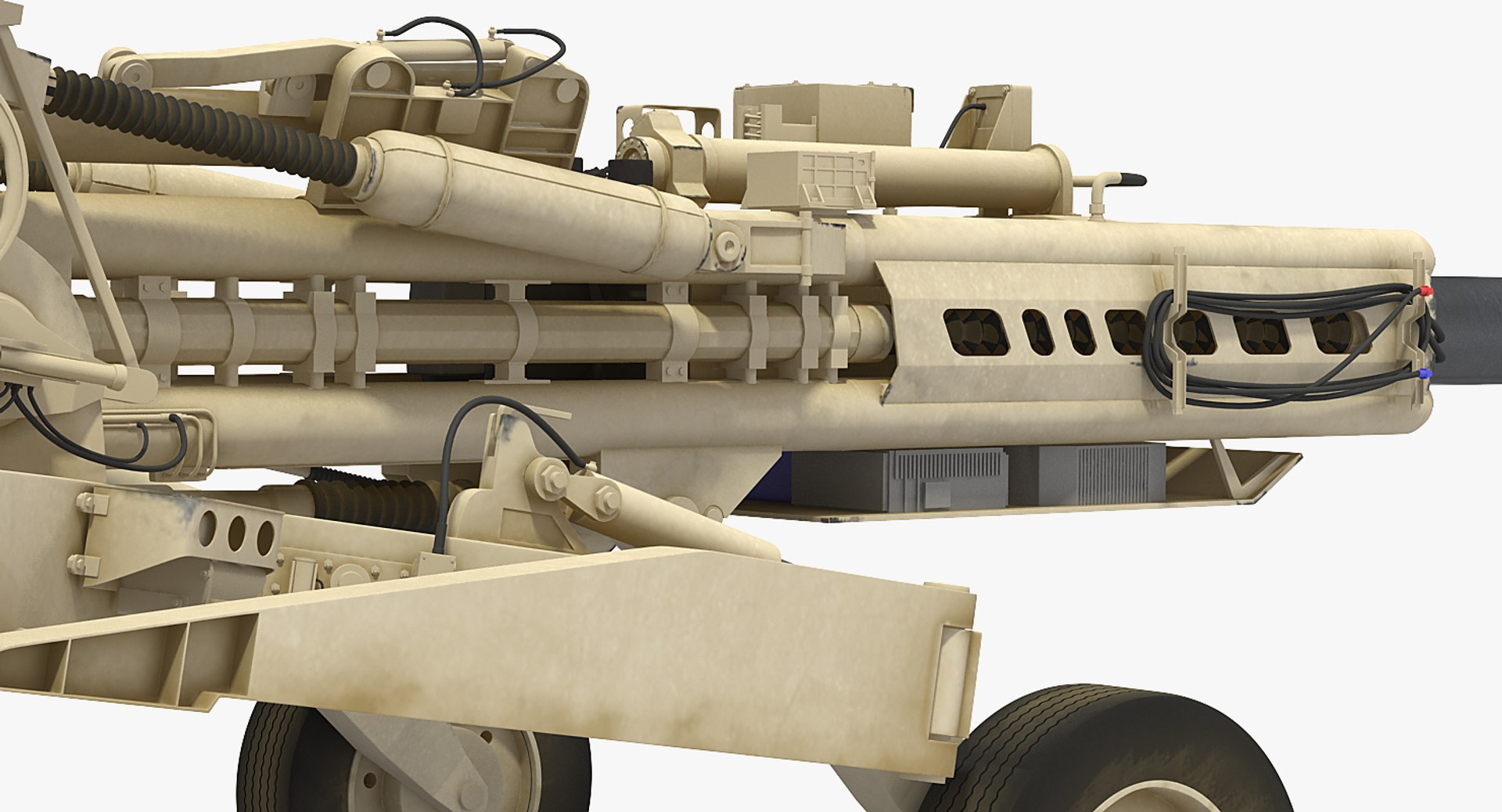 155mm M777 Howitzer Desert 3D Model - TurboSquid 1313103