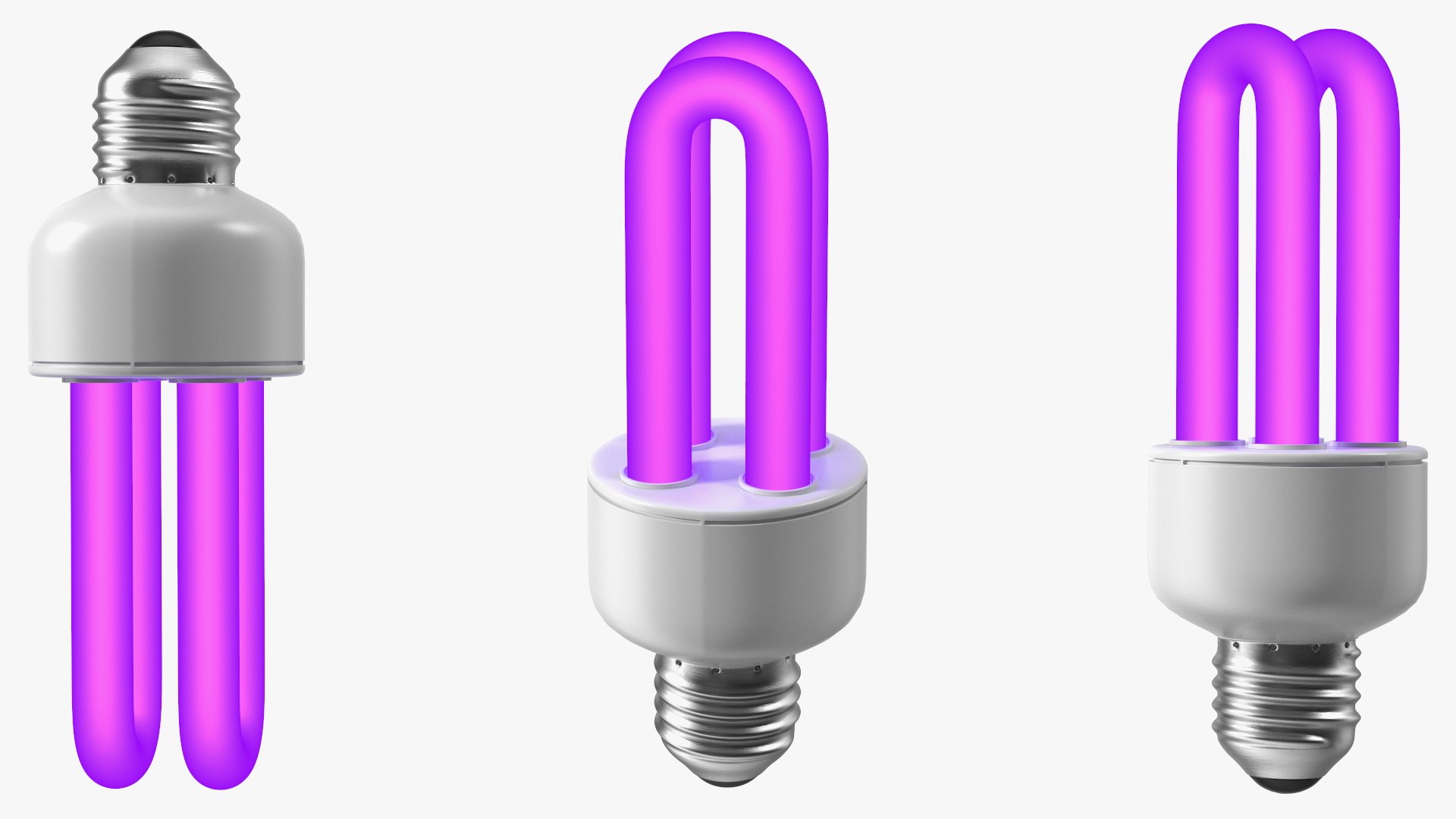 Ultraviolet Light Bulb Lamp Fluorescent 3D Model - TurboSquid 2131779