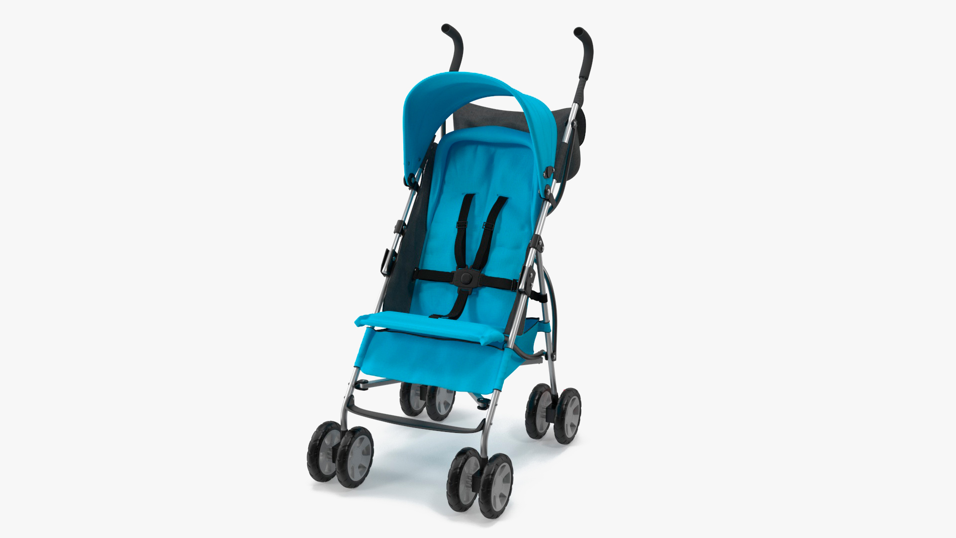 Baby Portable Stroller Light Blue Model - TurboSquid 2146036