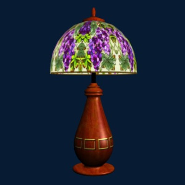 3d tiffany lamp model