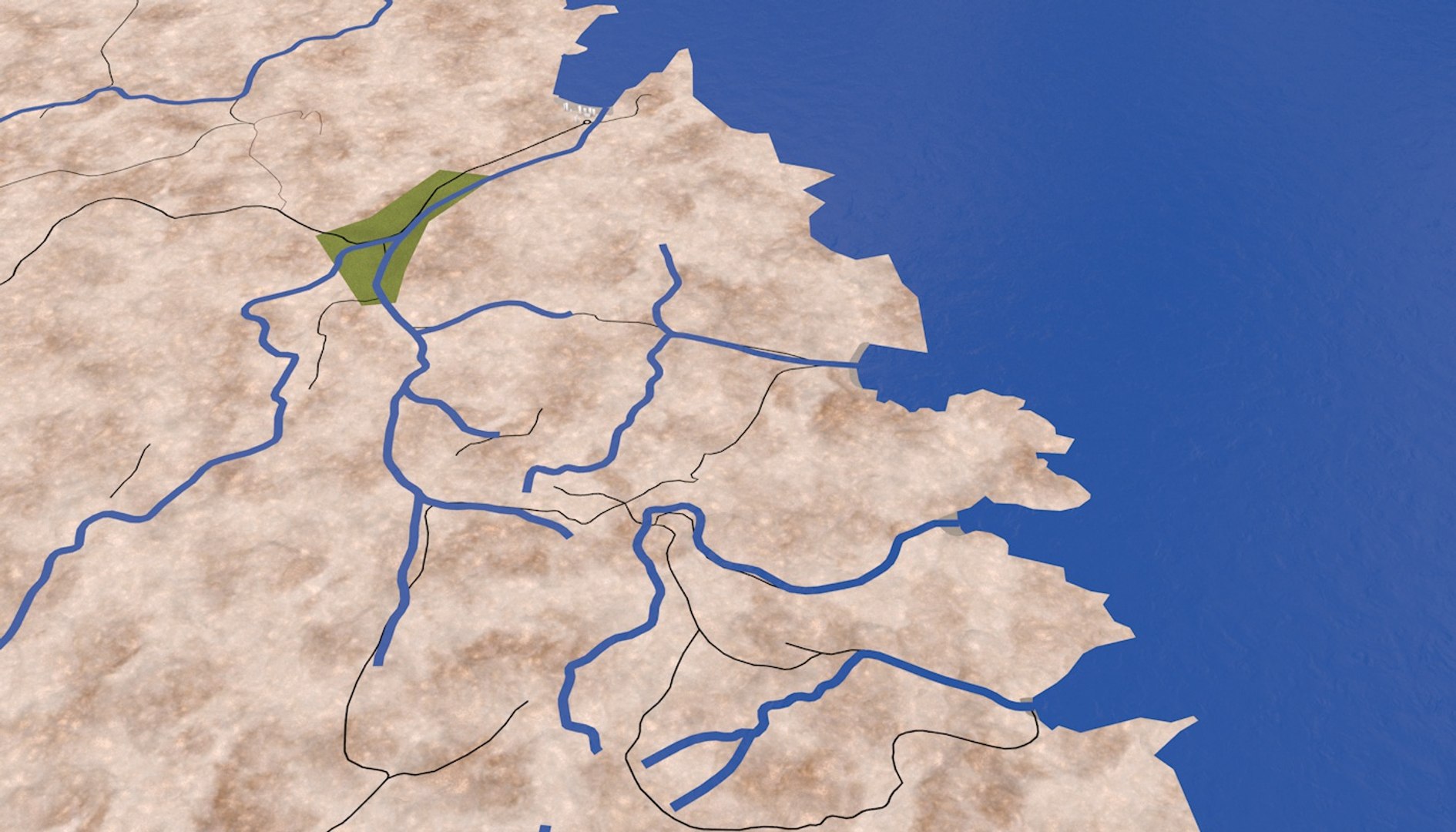 3D Muscat Roads Street - TurboSquid 1430720
