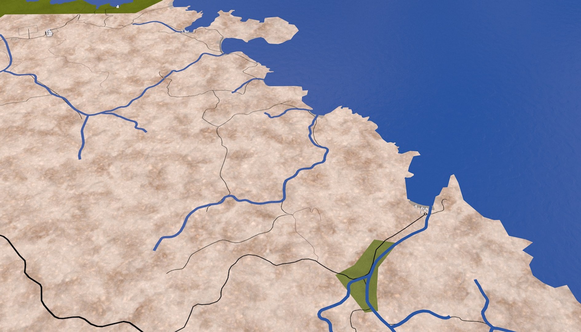 3D Muscat Roads Street - TurboSquid 1430720