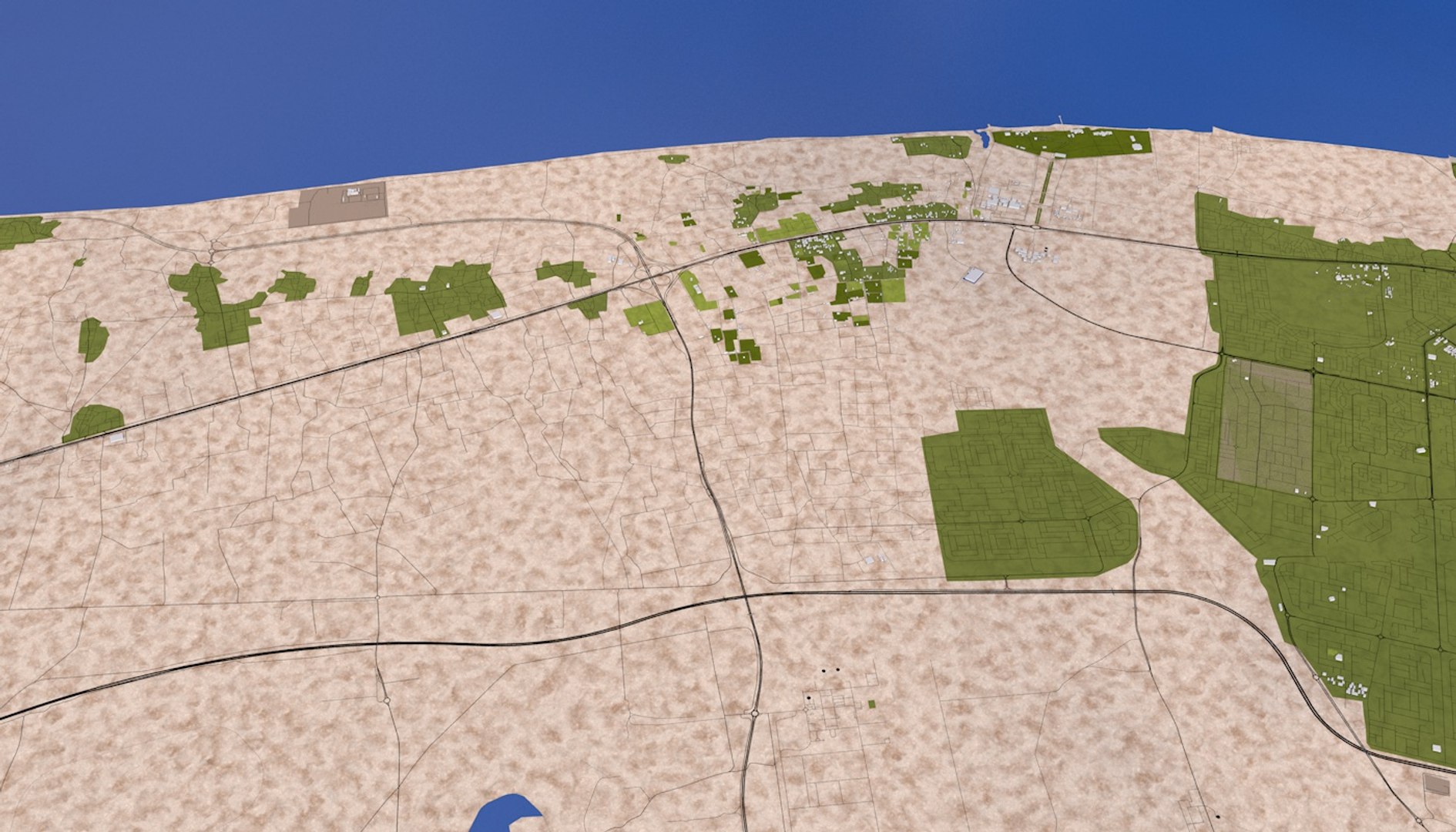 3D Muscat Roads Street - TurboSquid 1430720