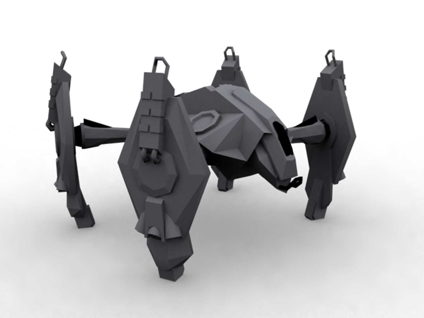 4 Walker Mech 3d Model
