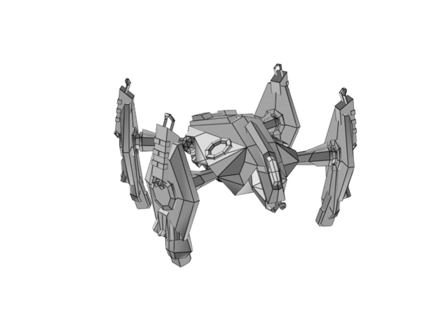 4 Walker Mech 3d Model