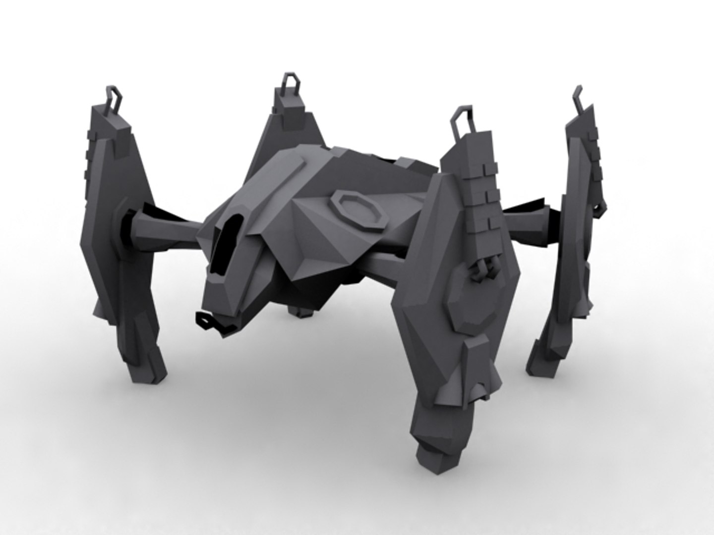 4 Walker Mech 3d Model