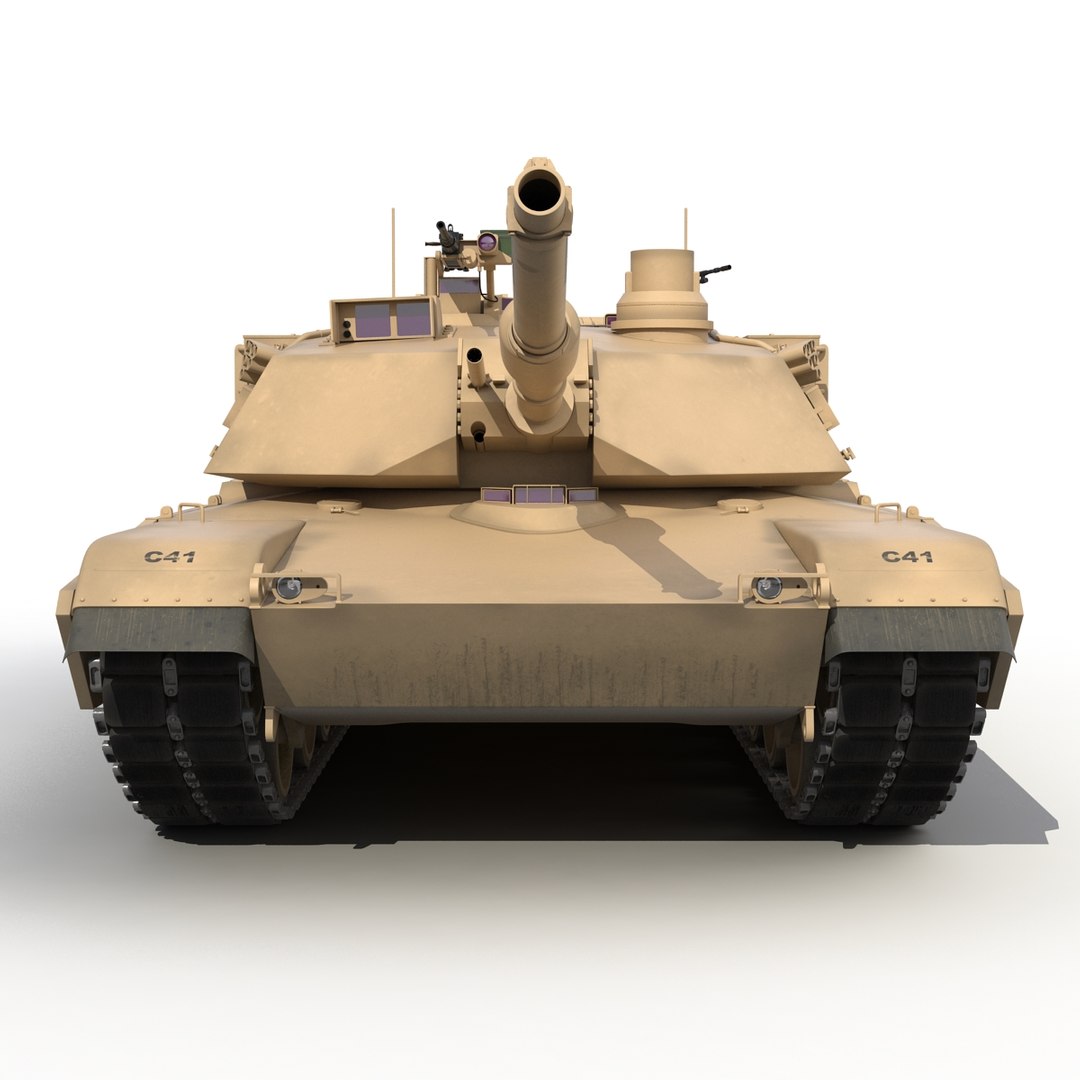 m1 abrams 2 rigged 3d model